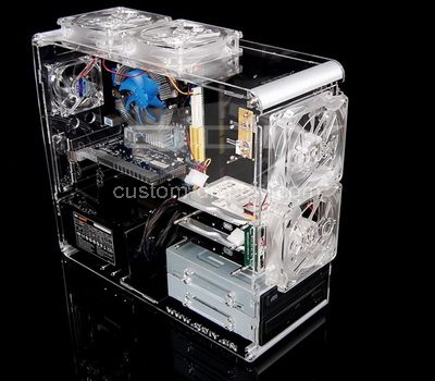 Clear computer case, clear acrylic computer case