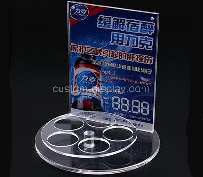 Acrylic display signs, sign holders stands, acrylic table stands