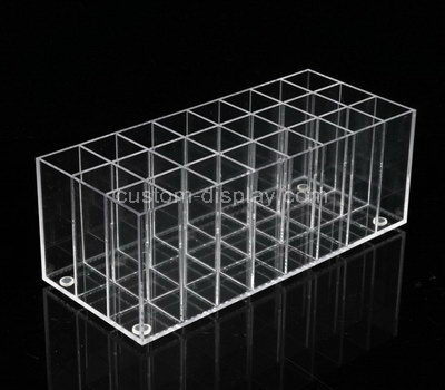 24 compartment plastic storage box, acrylic clear compartment box