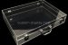 Clear acrylic storage box with lid and handle, perspex box