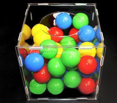 Custom clear acrylic raffle ball drawing box, acrylic box