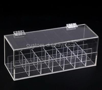 Custom counter top clear acrylic 4 grids display box, display case