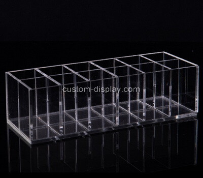 Custom 12 grids clear plexiglass organizer box, acrylic organizer box