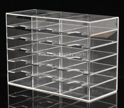 Custom 24 grids clear plexiglass display box, acrylic display case