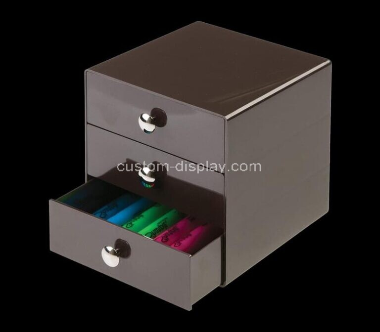 Black acrylic drawer storage box, small acrylic drawer box