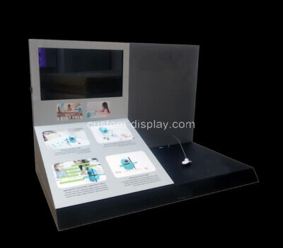 Acrylic retail display risers plexiglass display stands