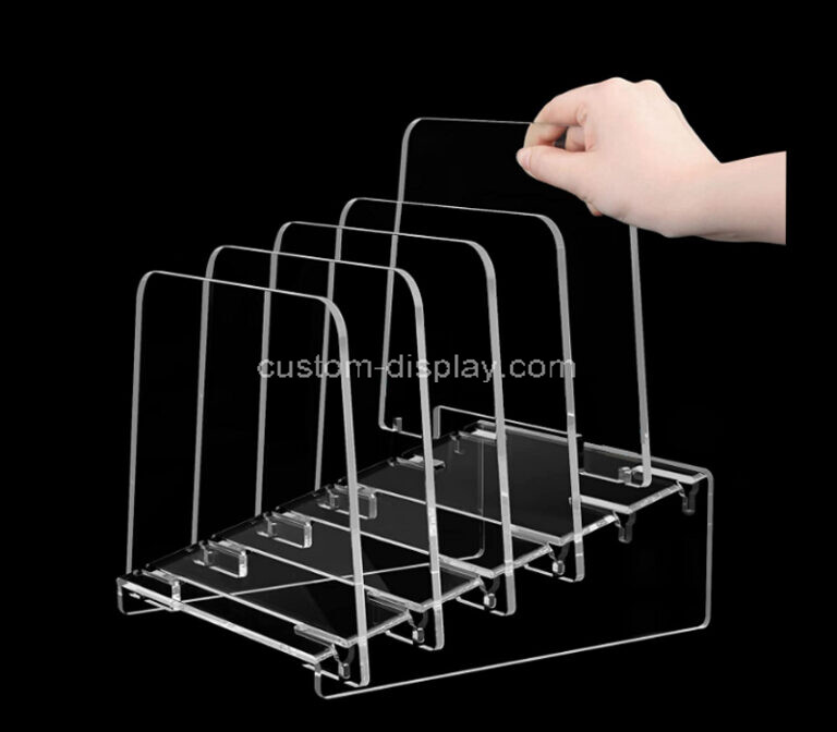 Perspex display supplier custom acrylic notebooks organizer