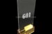 Custom acrylic restaurant table number sign with card holder