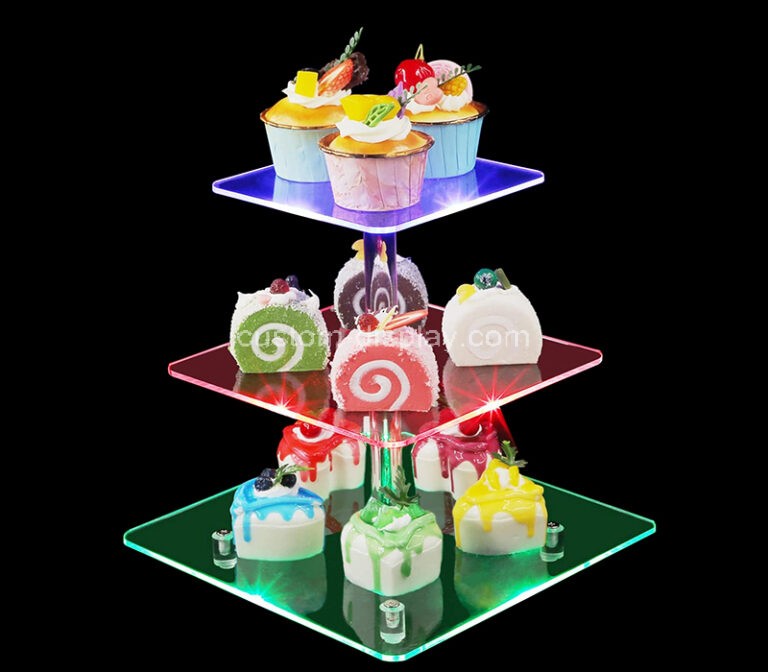 Custom acrylic LED dessert stand for parties