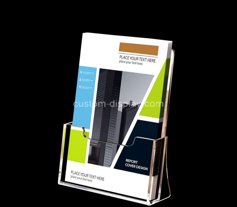 Custom acrylic tabletop flyer holder
