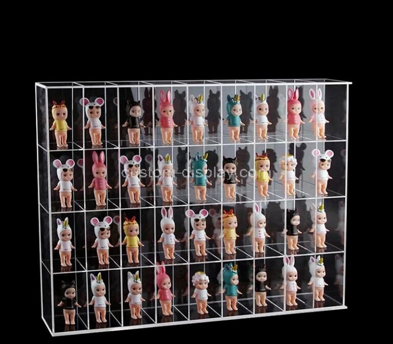 Custom wall mounted acrylic display case organizer storage box