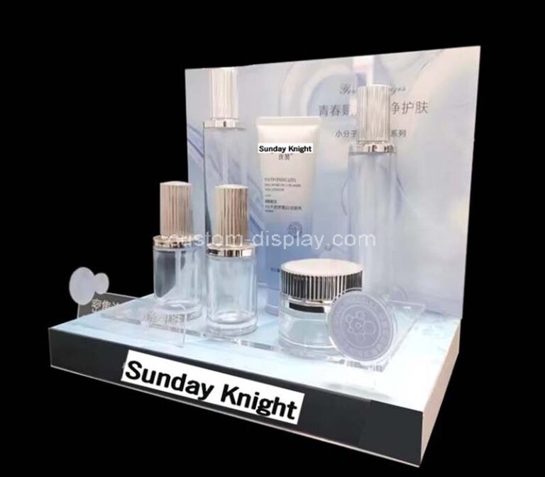 Custom acrylic skincare display props with printing