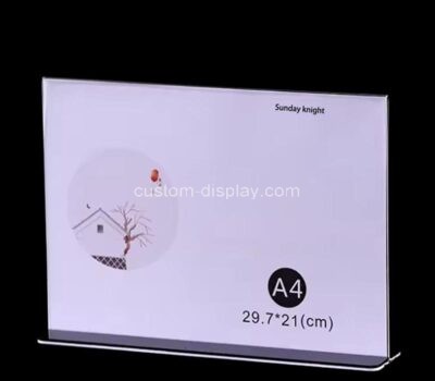 Custom wholesale acrylic L shape sign holder