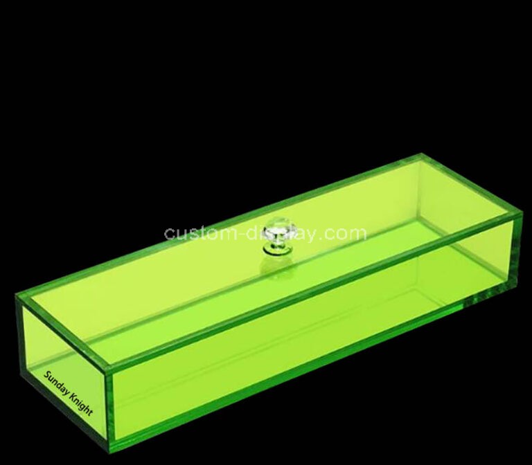 Wholesale custom perspex makeup storage box with lid