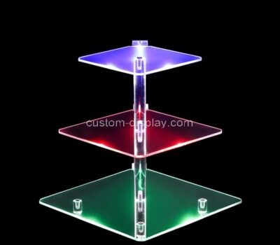 Wholesale custom acrylic nightclub party LED serving tray