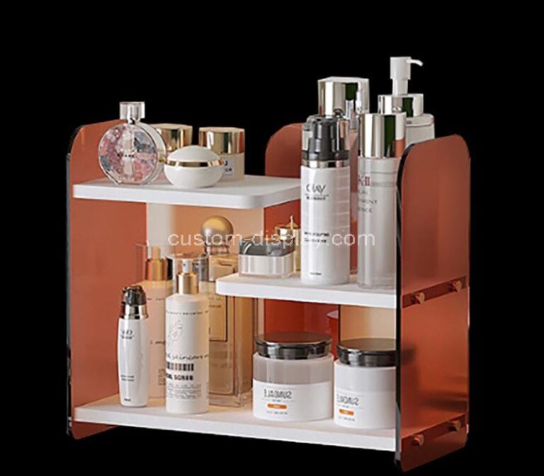 Custom wholesale acrylic 3 tiers skincare display stands
