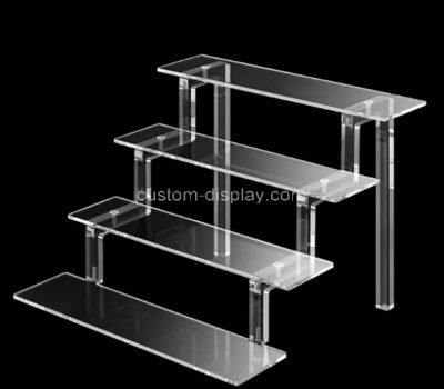 Custom acrylic 3 tier perfume display riser