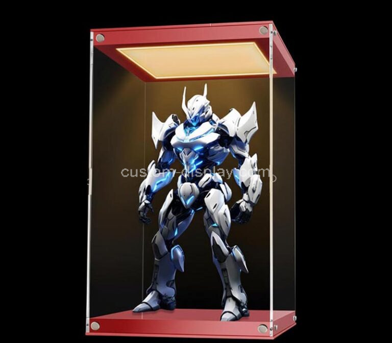 Custom acrylic LED figures display case
