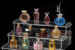 Custom acrylic 3 tiers perfume display riser stand